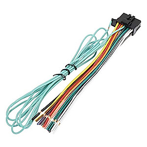 X AUTOHAUX Car Stereo CD Player Wiring Harness Wire Radio Adapter Install Plug 16 Pins for Pioneer