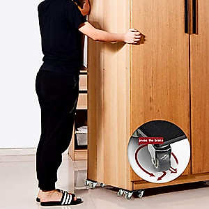 2022 Upgraded Furniture Dolly, 1100lbs Heavy Duty Safe Dolly with 5 Wheels, Moving Furniture Dolly, Furniture Lifter, Heavy Furniture Roller Mover Tool, for Sofa Refrigerator