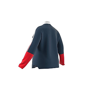 adidas womens Tiro 21 Track Jacket Crew Navy/Vivid Red 2X