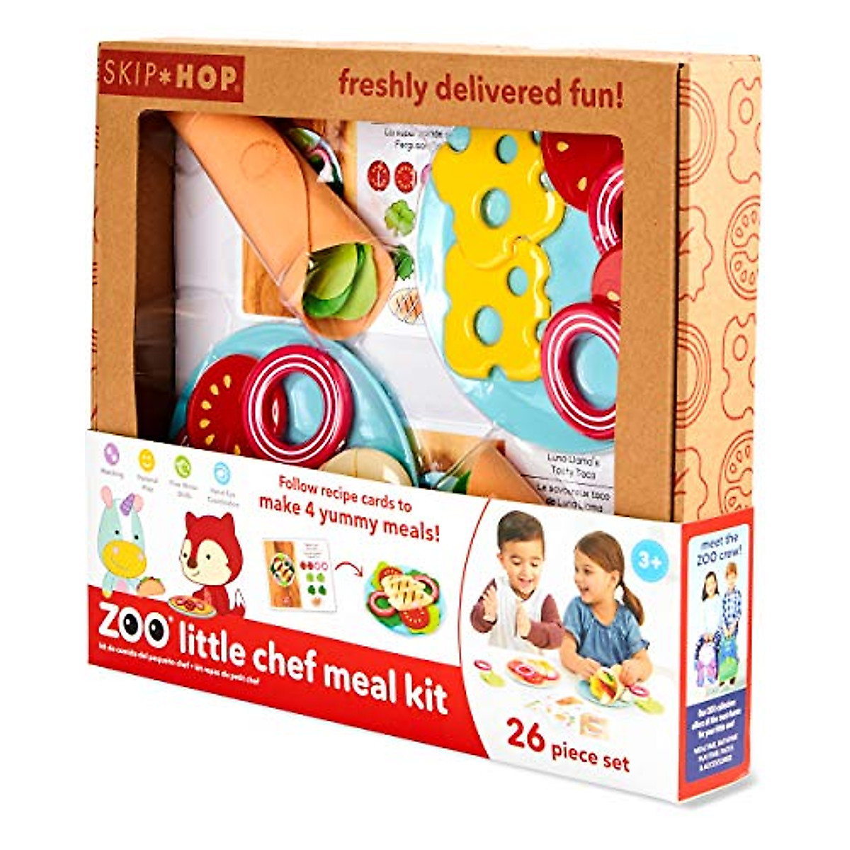Skip Hop Play Food Set, Zoo Little Chef Meal Kit