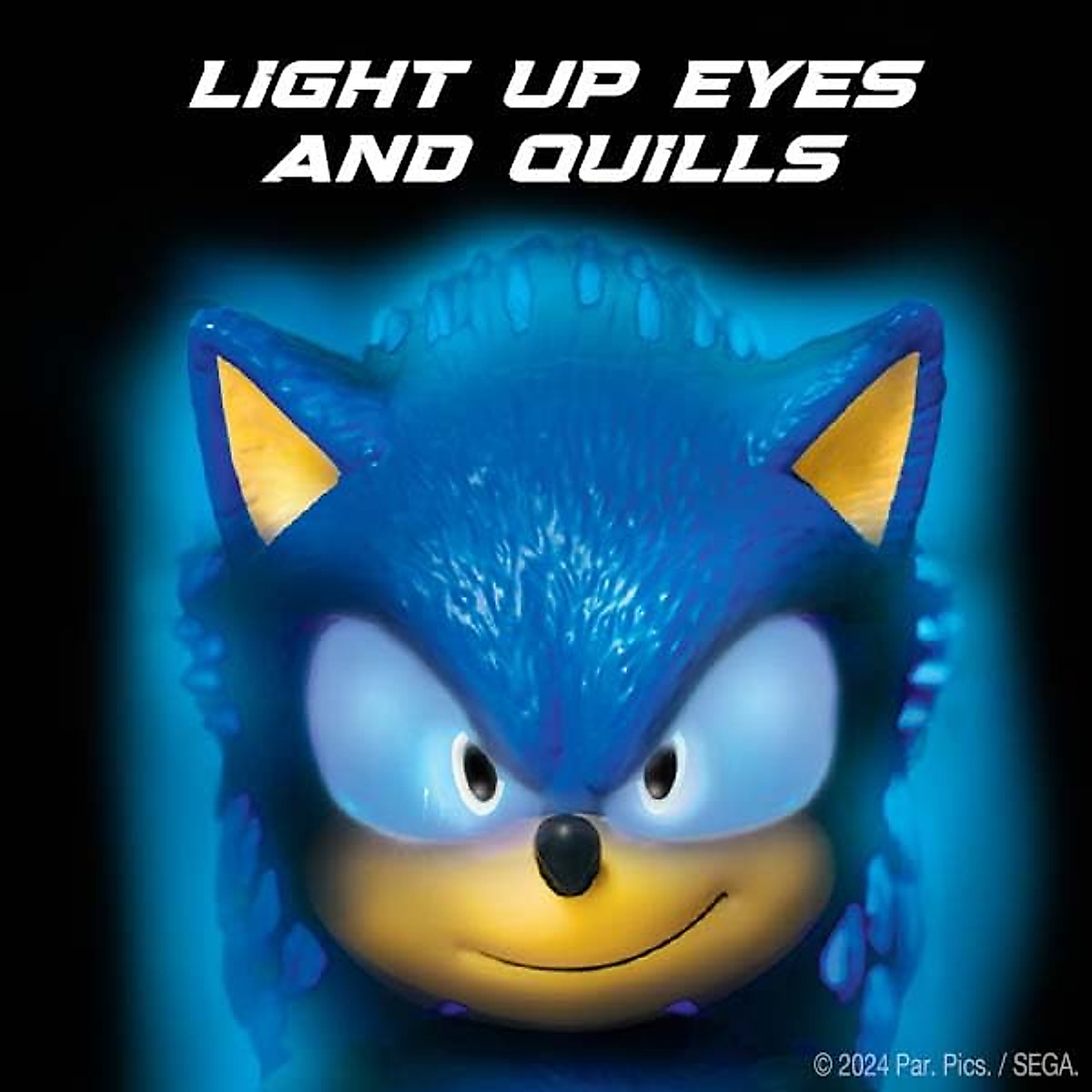 Sonic The Hedgehog 3 Ultimate Talking Sonic 12-Inch Figure, Features 30+ Iconic and Humorous Phrases and Sounds from The Movies, Light-Up Eyes and Quills