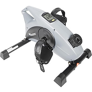 Vaunn Under Desk Stationary Bike, Electronic Pedal Exerciser for Physical Therapy, Light Cardio for Arms and Legs, Home & Office Use