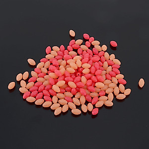 OriGlam 1500pcs Fishing Beads Assorted, Luminous Glow Fishing Beads Kit, Plastic Oval Beads Fishing Tackle, Luminous Fishing Bead Rigging Beads Fishing Lures Beads