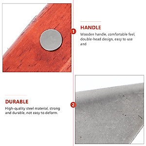 Bark Peeler Tool Felled Draw Shave Knife Bark Removal Tool Straight Drawing Knife Woodworking Tool Log Debarker Tool Bark Peeler Bark Stripping Tool Debarking Tool Gardening Scarping Tool