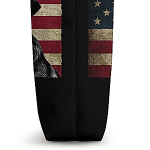 Black Labrador retriever gifts American Flag black Lab dog Tote Bag