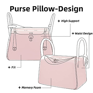 DGAZ Purse Pillow Shaper Insert for Luxury Handbags, Silky Pillow Shaper for Lindy 19/26/30/34 Bags(Pink,LD19)
