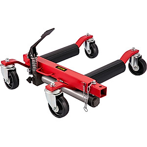VEVOR Wheel Dolly, 1500 Lbs Capacity Car Dolly, 12'' Car Jack Dolly, Wheel Jacks for Cars, Vehicle Positioning Hydraulic Tire Jack, Heavy Duty Ball Bearings Skate for Vehicle Car Auto Repair Moving