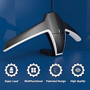 Sandure Car Coat Hanger Headrest Back Car Seat Coat Hanger Multifunctional Car Hanger for Coat Suit Jacket