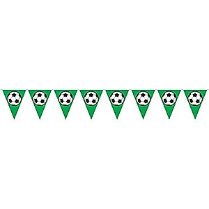 Soccer Ball Pennant Banner Party Accessory (1 count) (1/Pkg)