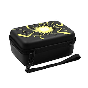 Rayvol Carrying Case for Pokemon Trading Cards, Fits up to 400 Cards, Card Holder with Hand Strap & Carabiner, Black