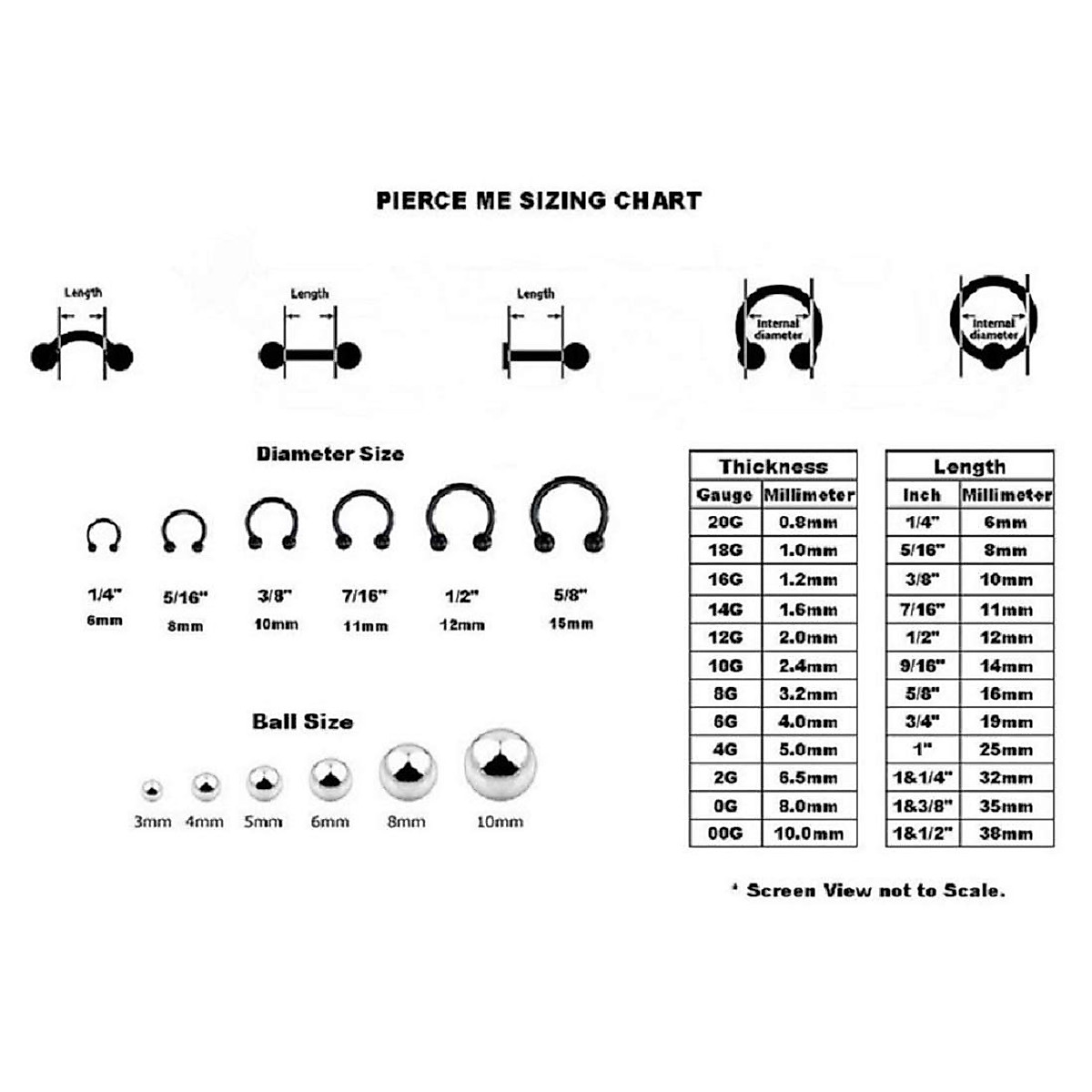 PIERCE ME 2PCS Zombie Claw Skeleton Claw Labret Monroe Lip Rings 16G 5/16" and 16G 1/4" (Short and Extra Short)