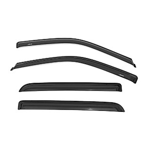 Auto Ventshade [AVS] Ventvisor / Rain Guards | Outside Mount, Smoke Color, 4 pc | 94738 | Fits 2004 - 2014 Ford F-150 SuperCab