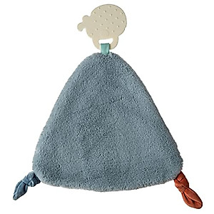 Mary Meyer Chewy Crew Soothing Baby Teether Lovey, 10-Inches, Whale