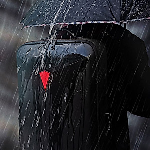 DUTUI 17.3 Inch Laptop Bag Backpack E-Sports Backpack Hard Shell Travel Backpack is Waterproof, Suitable for Travel/Gaming Lovers,Red