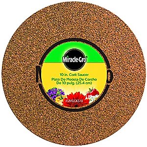Miracle-Gro SMGCKS10 10" Cork Saucer, Natural