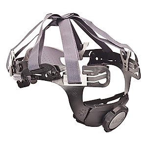 MSA Plastic/Nylon Fas-Trac III Replacement 6 Point Ratchet Suspension With Flush Rear Lug Attachment And 3 Level Nape Strap For Use With V-Gard 500 And SmoothDome Helmets