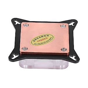 GPU Water Block, Computer Universal Water Cooling Block, GPU Waterblock Copper Base POM Cover with Waterway, Acrylic Water Cooling System Parts Radiator Clear Kits for DIY PC
