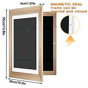 PAIE 2023 NEW Kids Art Frames, Front Opening, Changeable Picture Display, Kids Artwork Frames Changeable for A4 Art-Work 8.3x11.8 in, Children Art Projects, Home, Portfolio Storage 3D Picture Display