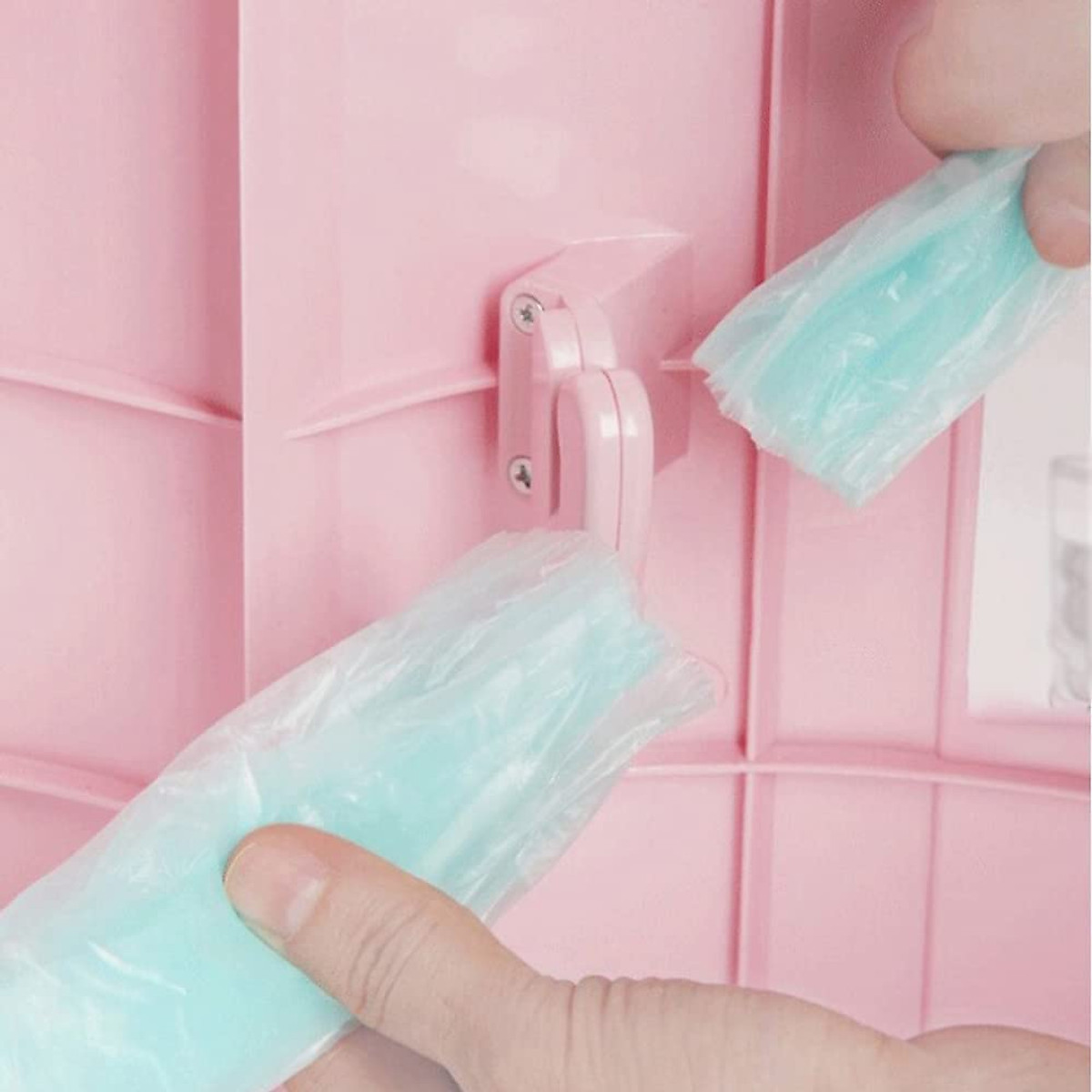 zhangzhejun Diaper Pail Refill Bags Compatible with Playtex Diaper Genie Pails Odor Absorbing Diaper Disposal Trash Bags -25 Liter Matching Bag 1 White LUE Random