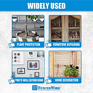 Fencer Wire Poultry Netting Fence, 20 Gauge Galvanized Hexagonal Chicken Wire Fence, 1-Inch Mesh Opening Size (4 ft. x 150 ft.)