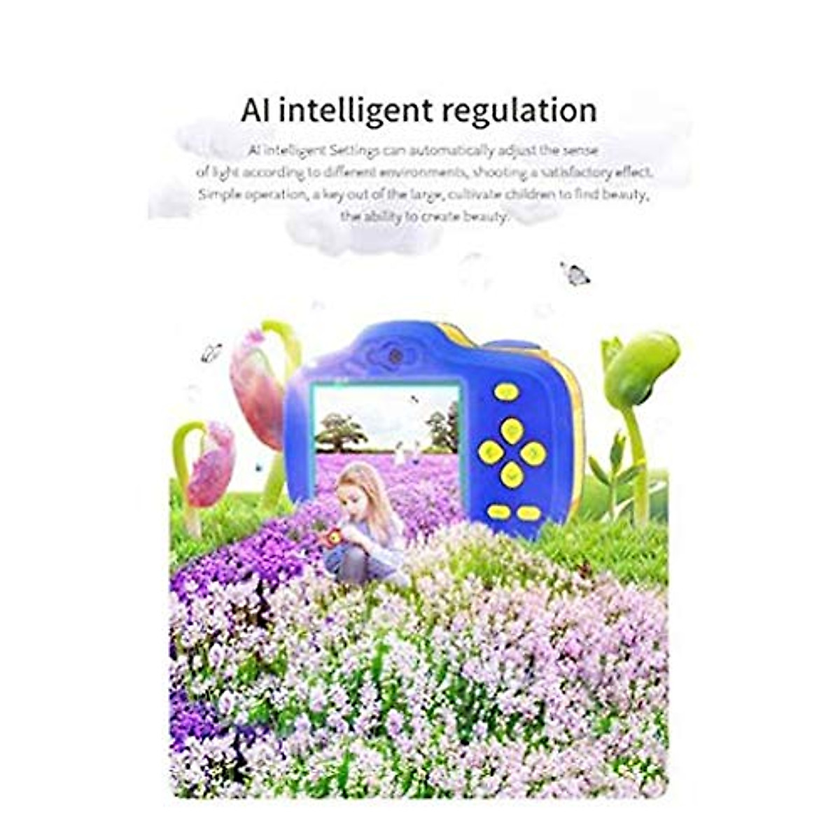 LKYBOA Kids Camera,Mini Digital Camera 2.3 Inch Cartoon Cute Camera Toys Children 1080P Camera Children Camera Birthday Shockproof Digital Video (Color : Pink)