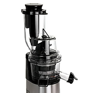 Megachef Pro Stainless Steel Slow Juicer, Chrome Silver