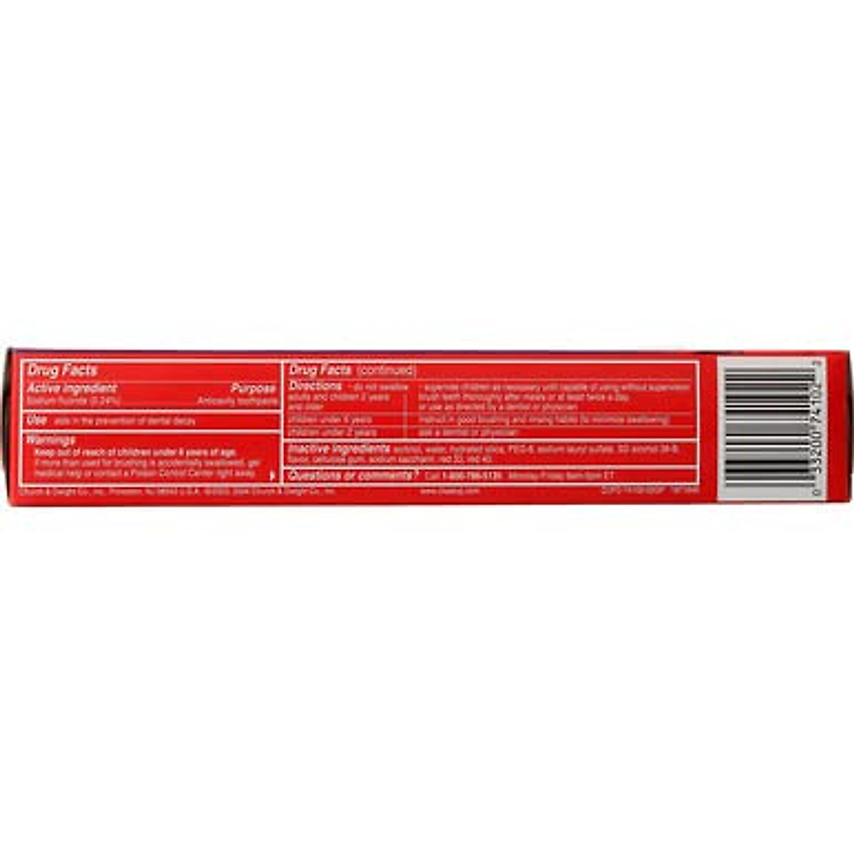 Close-Up Close-Up Cinnamon Red Gel Anticavity Fluoride Toothpaste, 6 oz (Pack of 2)