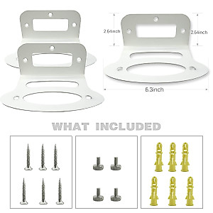 Orbi WiFi 6 Wall Mount, Sturdy Metal Made Stand Holder Bracket Compatible with Orbi Mesh WiFi 6 System RBK852 RBK853 RBS750 RBK752 RBK753(2pcs)