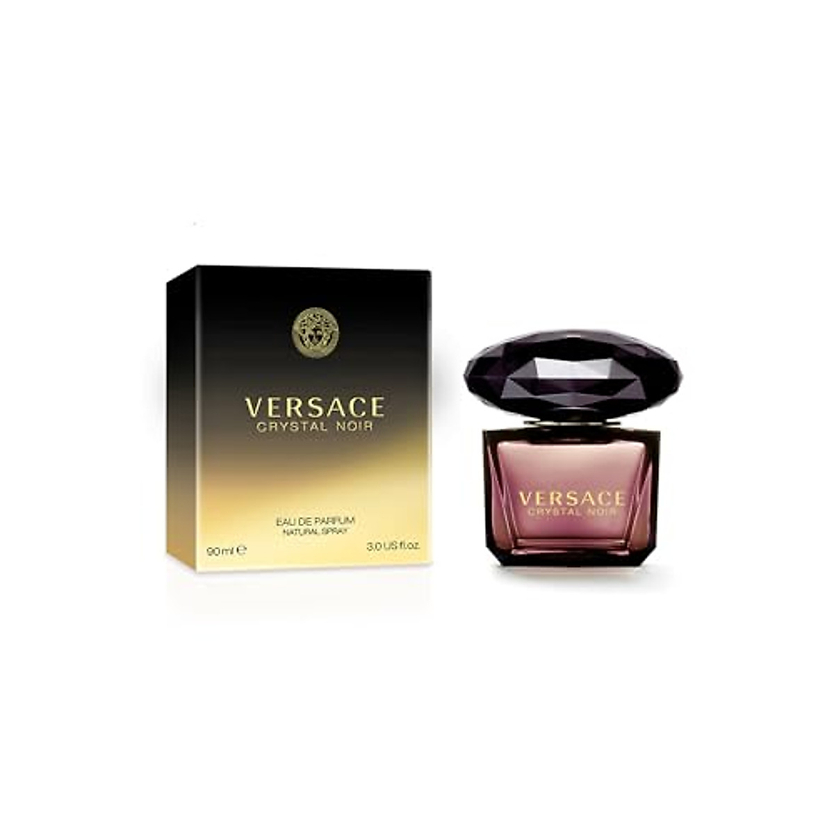 Versace Crystal Noir Eau De Toilette Spray For Women, 3 oz