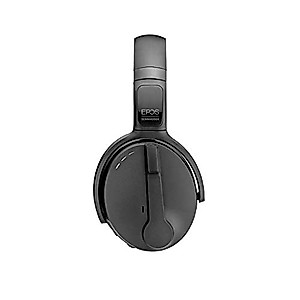 EPOS | SENNHEISER Adapt 563 (1000208) - Dual-Sided, Dual-Connectivity, Wireless, Bluetooth, Active Noise Canceling On-Ear Headset | Discreet Foldable Boom Mic | UC Optimized (Black)