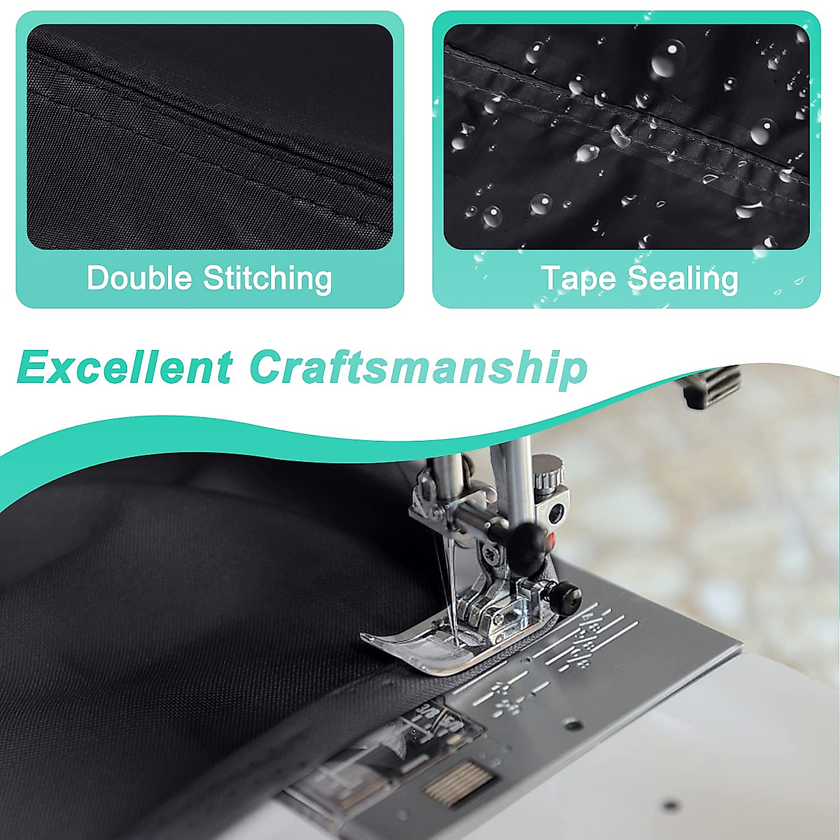 ABCCANOPY Air Conditioner Cover Waterproof Protective Cover Outdoor Furniture Cover Universal Square Cover Furniture Protective Cover 34x34x32 Black