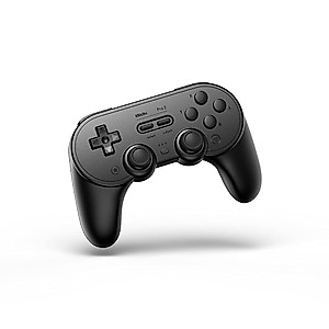 8Bitdo Pro 2 Bluetooth Controller - Hall Effect Joystick Update, for Switch, Windows, Apple, Android, Steam Deck, and Raspberry Pi (Black)