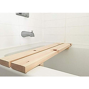 Bathtub Bench/Caddy Made from Hinoki Japanese Cypress Wood