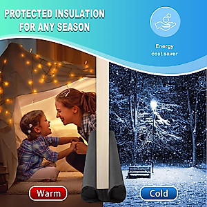 DNC Draft Door Stopper 36 Inches, Thicken and Bold Draft Guard for Interior Door, Easy to Install, Sound Proof Reduce Noise Keeping Warm in and Cold Out