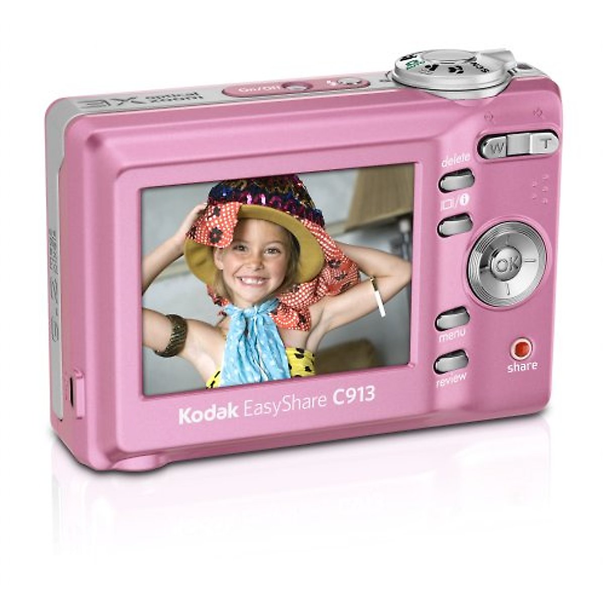 Kodak Easyshare C913 9.2 MP Digital Camera with 3xOptical Zoom (Pink)