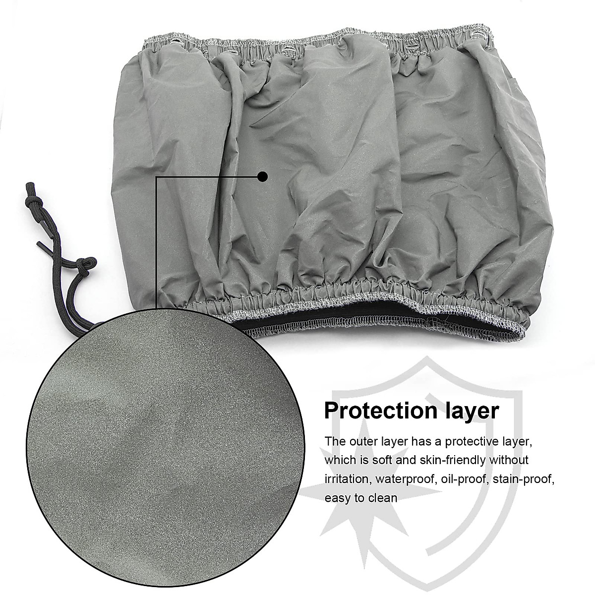 Hair Steamer Use with Shampoo Bowl Hair Wash Reclining Chair Micro Mist Hair Steamer Mister Hooded Hair Care Professional (Gray Water Proof)