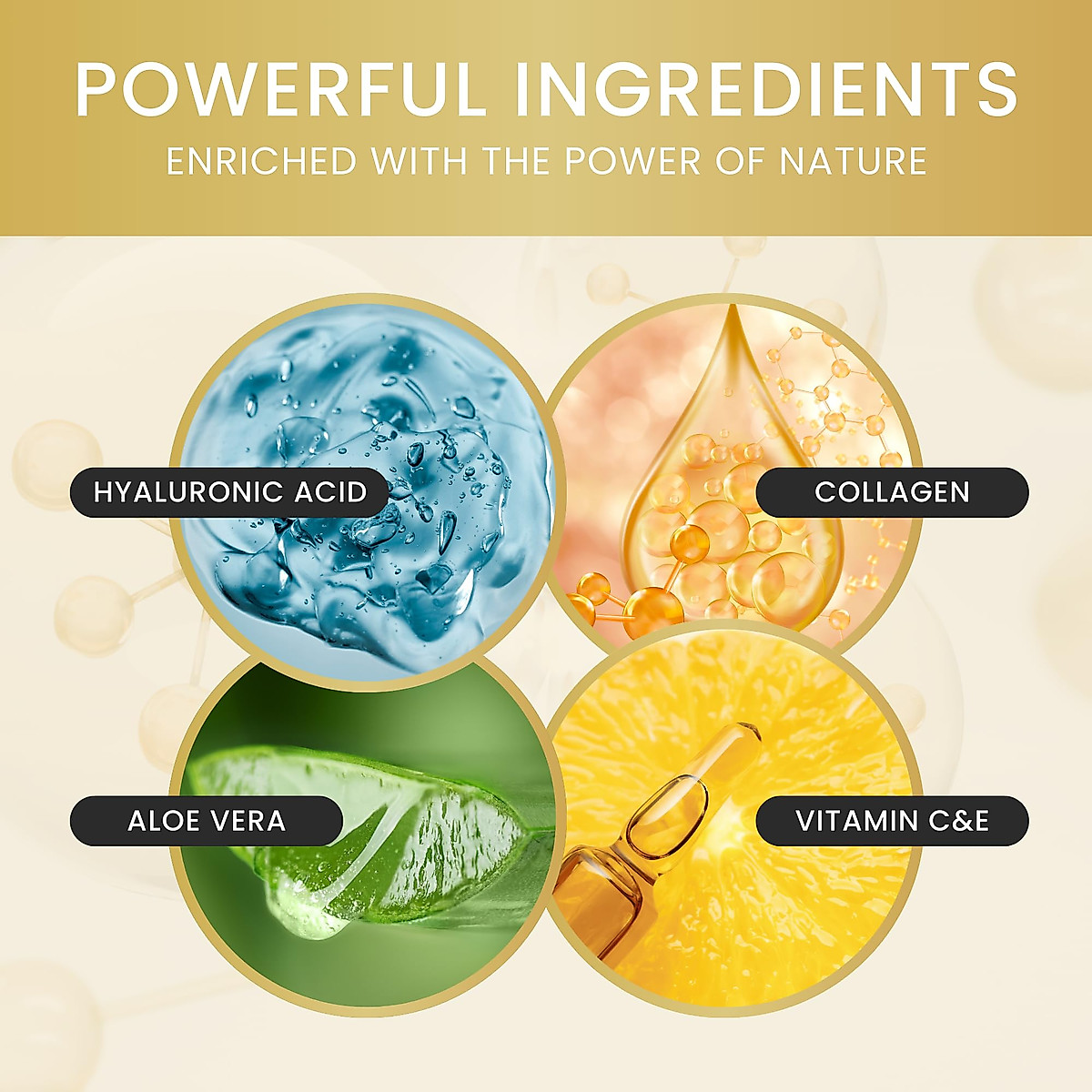 24K Gold Under Eye Patches, Eye Mask, Eye Patches for Puffy Eyes and Dark Circles, Eye Masks Skincare, Under eye patches for puffy eyes dark circles, Under eye treatment, Eye Care (32 Pairs)