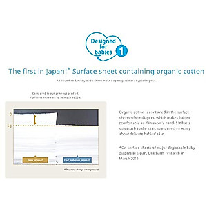 Baby Organic Diapers – Moony Natural Diapers Bundle with Americas Toys Wipes – Japanese Diapers Organic Cotton Additive-Free Ingredients Notification Strips Packaging May Vary Small (9-18 lb) 58 Count