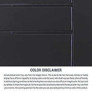 Cambridge Casual Westlake Console Table Indoor Outdoor Multifunctional Buffet Bar Storage Organizer, Solid Wood, Dark Grey