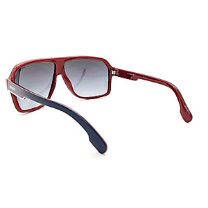 Carrera mens Carrera 1001/S Sunglasses, Blue Red/Dark Gray Gradient, 62mm 11mm US