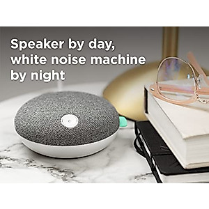 SNOOZ Button - White Noise Sound Machine - Non-Looping White Noise, Pink Noise, and Fan Sounds Plus Bluetooth Speaker - Cloud