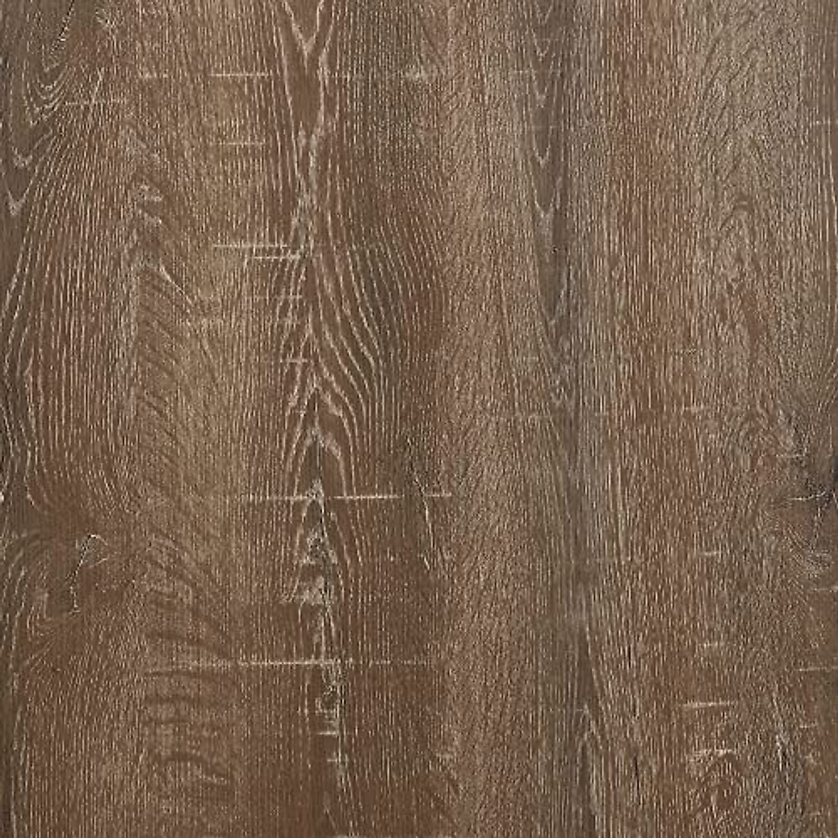 Household Essentials Jamestown TV Stand Coffee Table with Square Cube Storage Compartments Ashwood Rustic Wood Grain and Black Metal