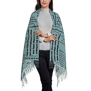 YQIUSM Prayer Shawls Healing Inspirational Scripture Bible Verse Religious Shawl Wrap Blanket Scarf