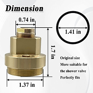 Ebrmeiwo T-12A Cap Assembly Part for Shower Valve, Slove Leakage, Brass