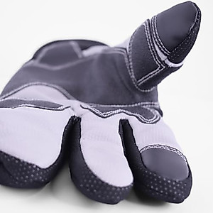 Planet Bike Borealis Gloves, MTB, ATB, Road Bicycle Gloves, 3 in 1 Design, Ideal for Fall, Winter, or Early Spring Riding, Lobster Design Outer Shell, Inner Fleece Gloves, Small, Black