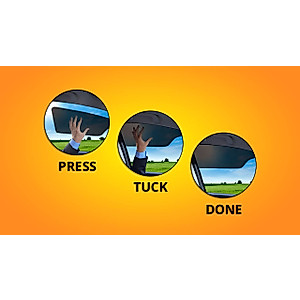 TuckVisor Limo Tint Sun Visor Sunshade Extender for Car Window Windshield Sun Shade Anti-Glare Car Sun Visor Protects from Sun Glare, Snow Blindness, UV Rays, Universal for Cars, SUVs, Trucks 1 Pack