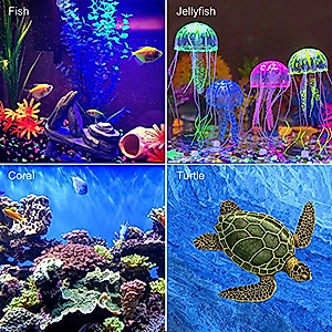 iKefe 11" Color Changing LED Fish Tank Aquarium Submersible Light with Remote/Colored Aquarium LED Tank Lights Fixture for Underwater Decorations, Plant Grow, Saltwater Freshwater Fish, KR5011