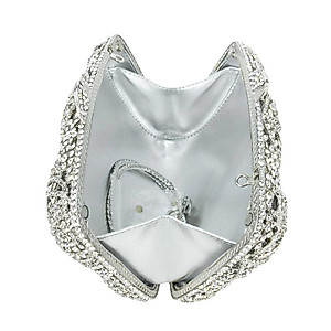 ZLXDP Women Crystal Clutch Evening Handbags Diamond Purse Wedding Party Dinner Bag