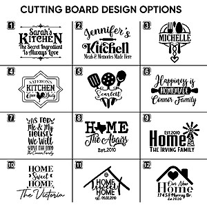 Personalized Cutting Board Housewarming Gift Mr and Mrs Custom Cutting Board Wood Engraved