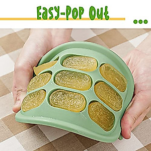 Haakaa Silicone Nibble Freezer Tray -Breastmilk Teething Popsicle Mold - Baby Fruit Food Feeder Teether Tray - Baby Food Maker - Ice Cube Tray - 4 Months+ Babies - BPA Free